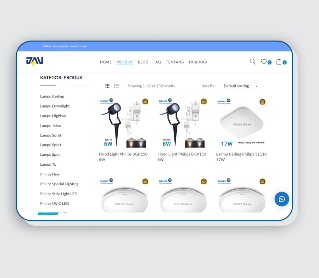 Website Philips Bekasi | Qlausa